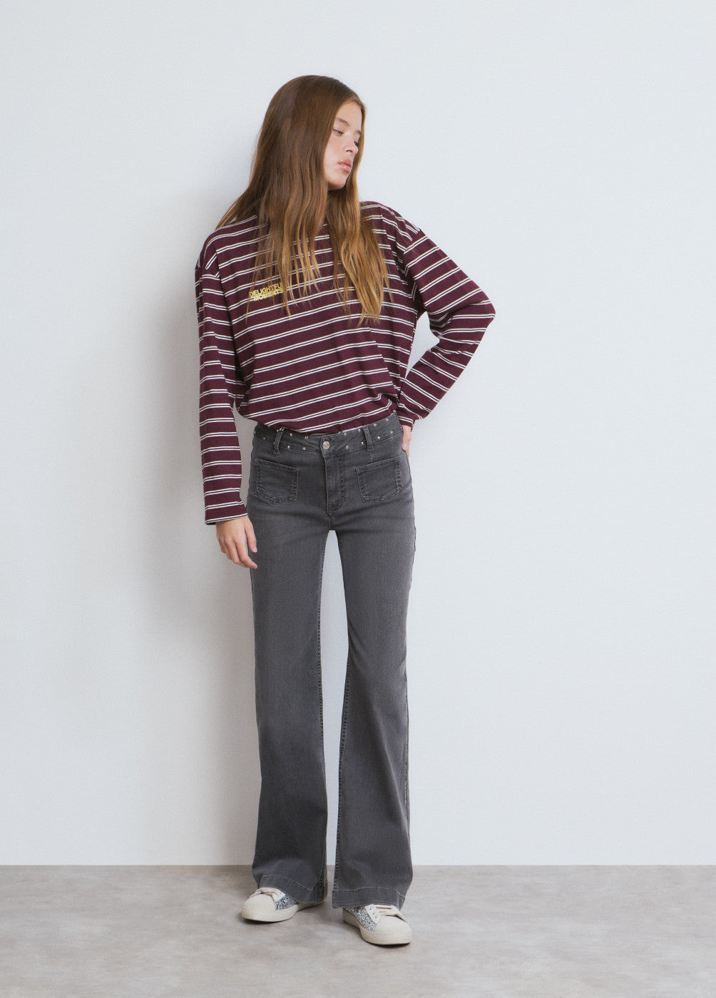 Jeans bolsillo parche estrellas twill – Brownie MX