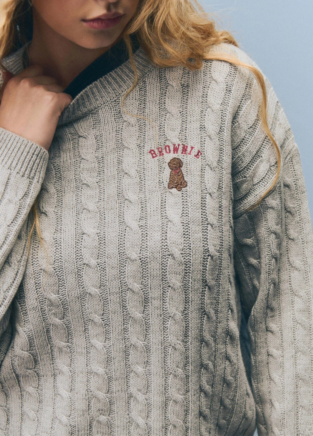 Jersey trenzas bordado perrito – Brownie MX